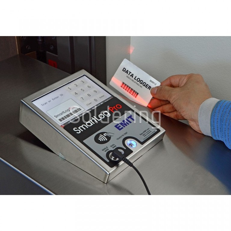 Tester ESD náramků a obuvi SmartLog Pro™, s turniketem, 50789 | Soldering
